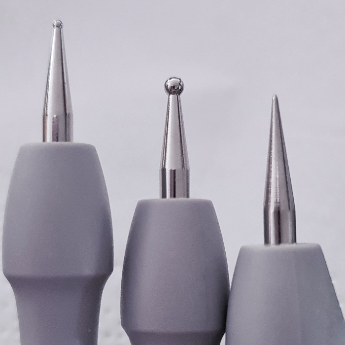 Embossing stylus polijst set
