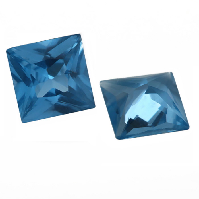 Synthetisch Spinel #120, 8mm vierkant, 1 st