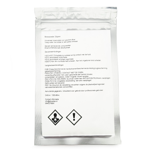 Borax poeder (flux) 25 gram