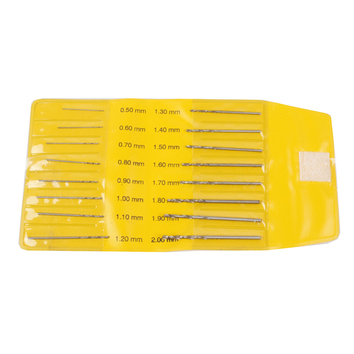 Set boortjes van 0.5 - 2 mm(16 stuks)